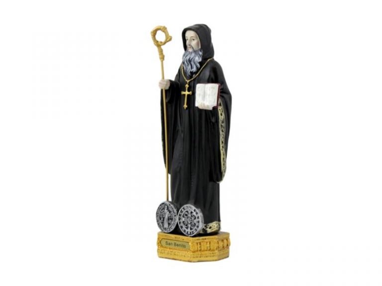 Estatua – Resina – San Benito – 22cm | El Propagador Cristiano